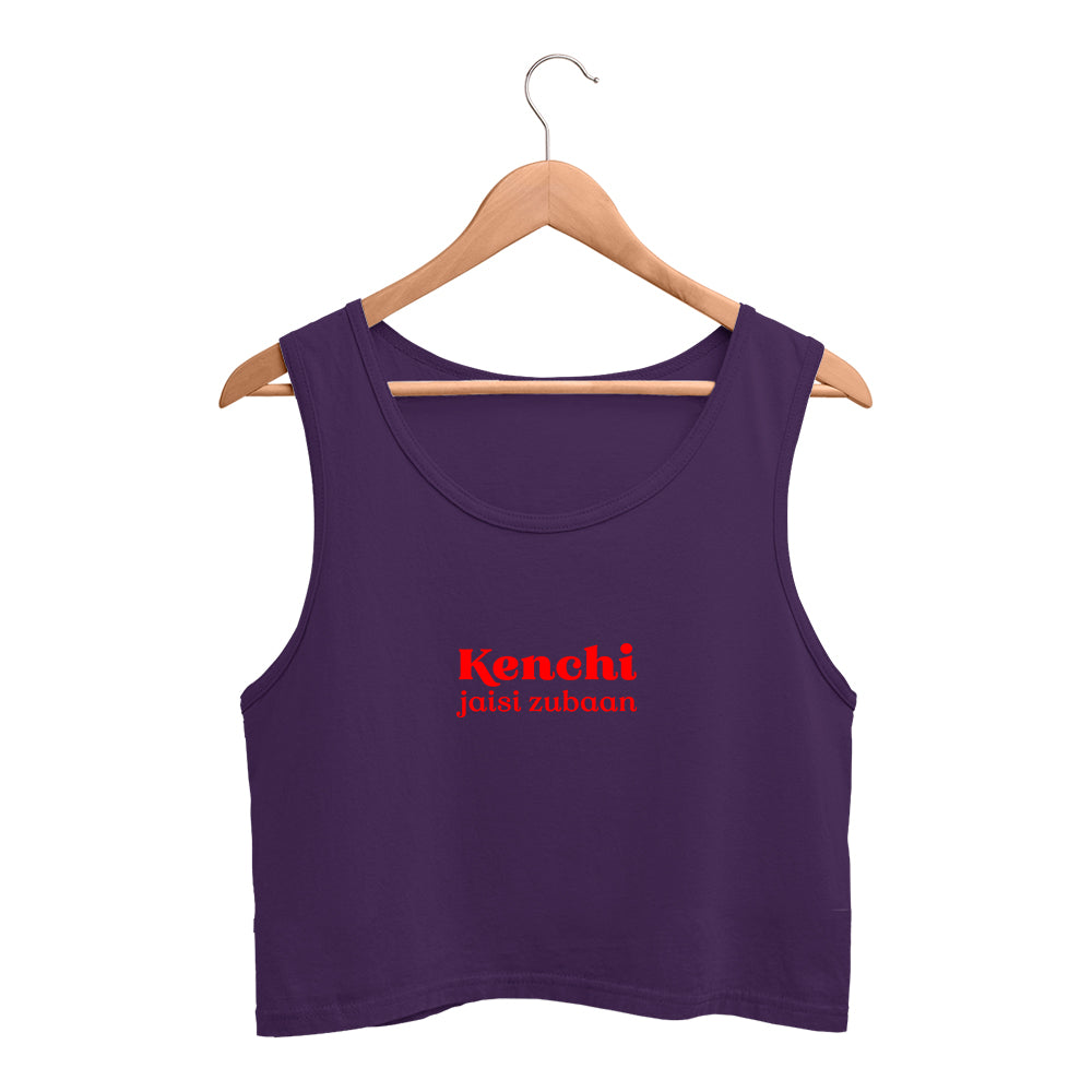 Kenchi jaisi zubaan crop tank top – Snapper Choice